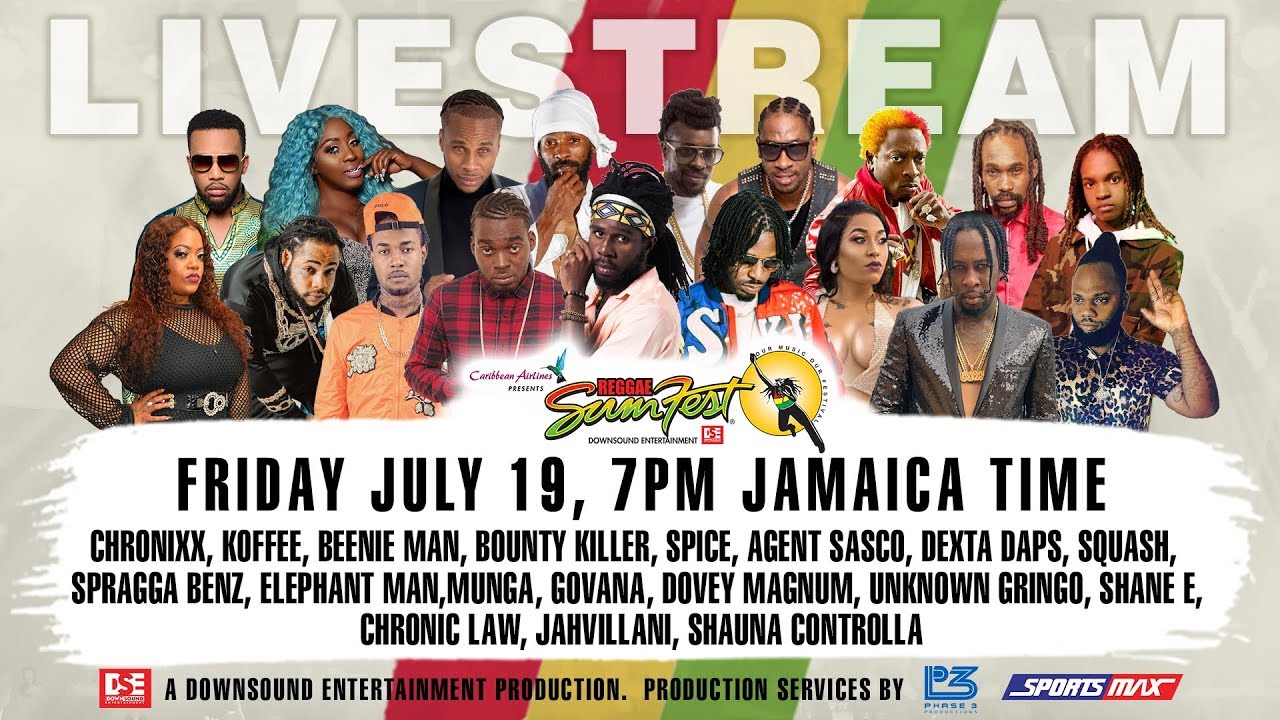 REGGAE SUMFEST FREE LIVE STREAM – FRIDAY NIGHT – 2019